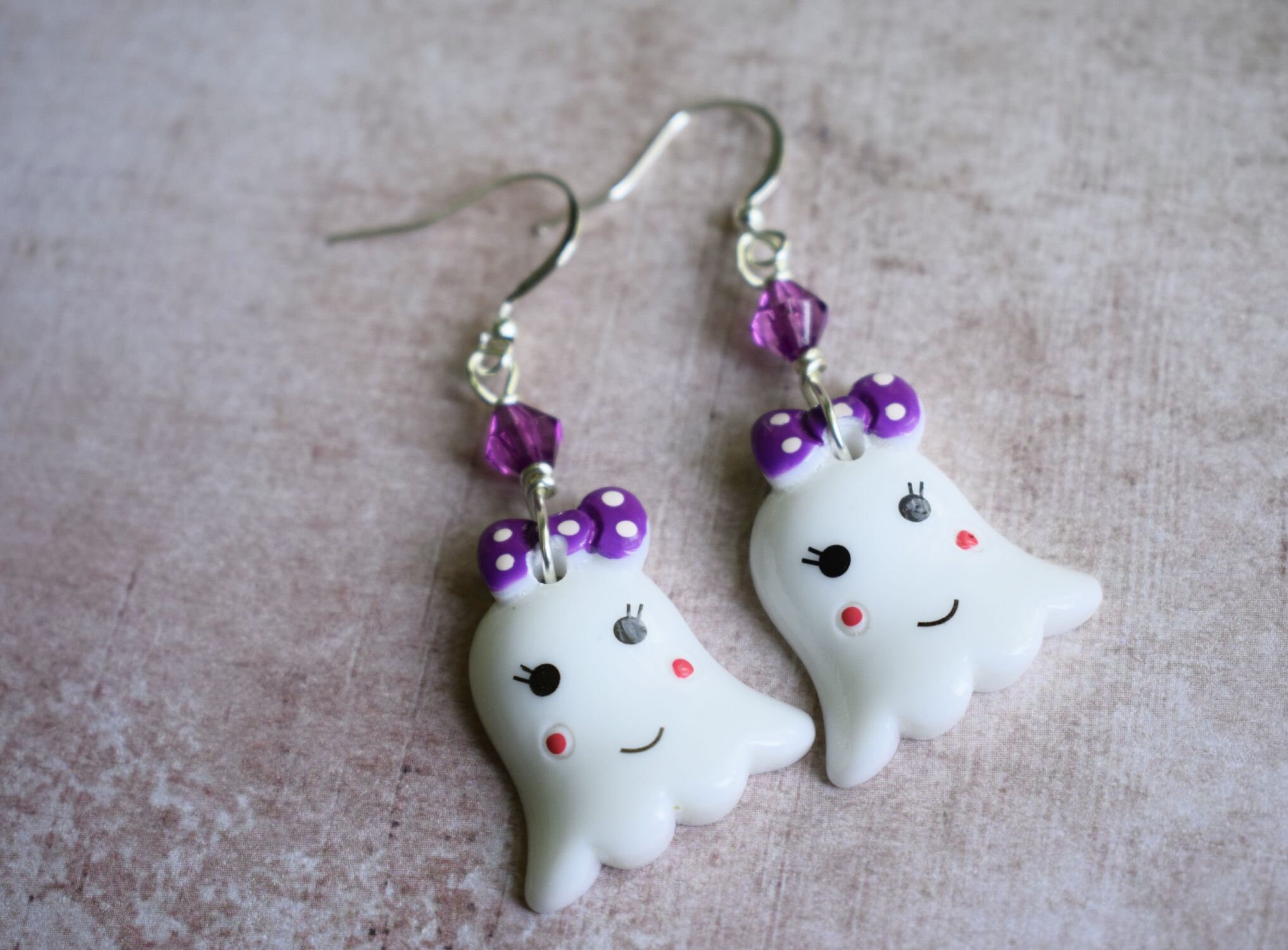 Ghost Earrings Halloween Jewellery Spooky Earrings - Etsy UK