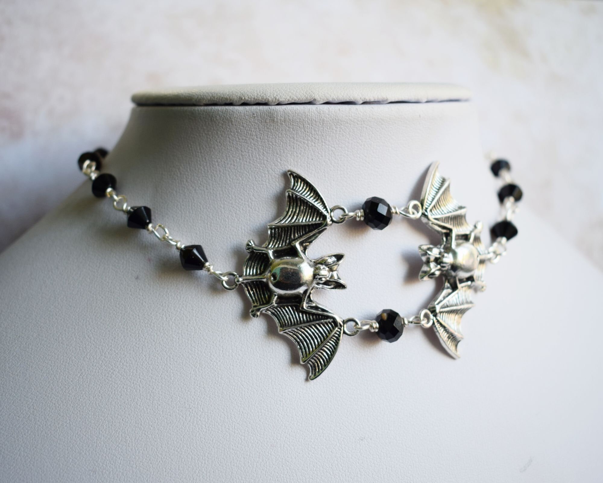 Bat Choker, Bat Necklace, Gothic Bat Choker, Gothic Jewellery ...
