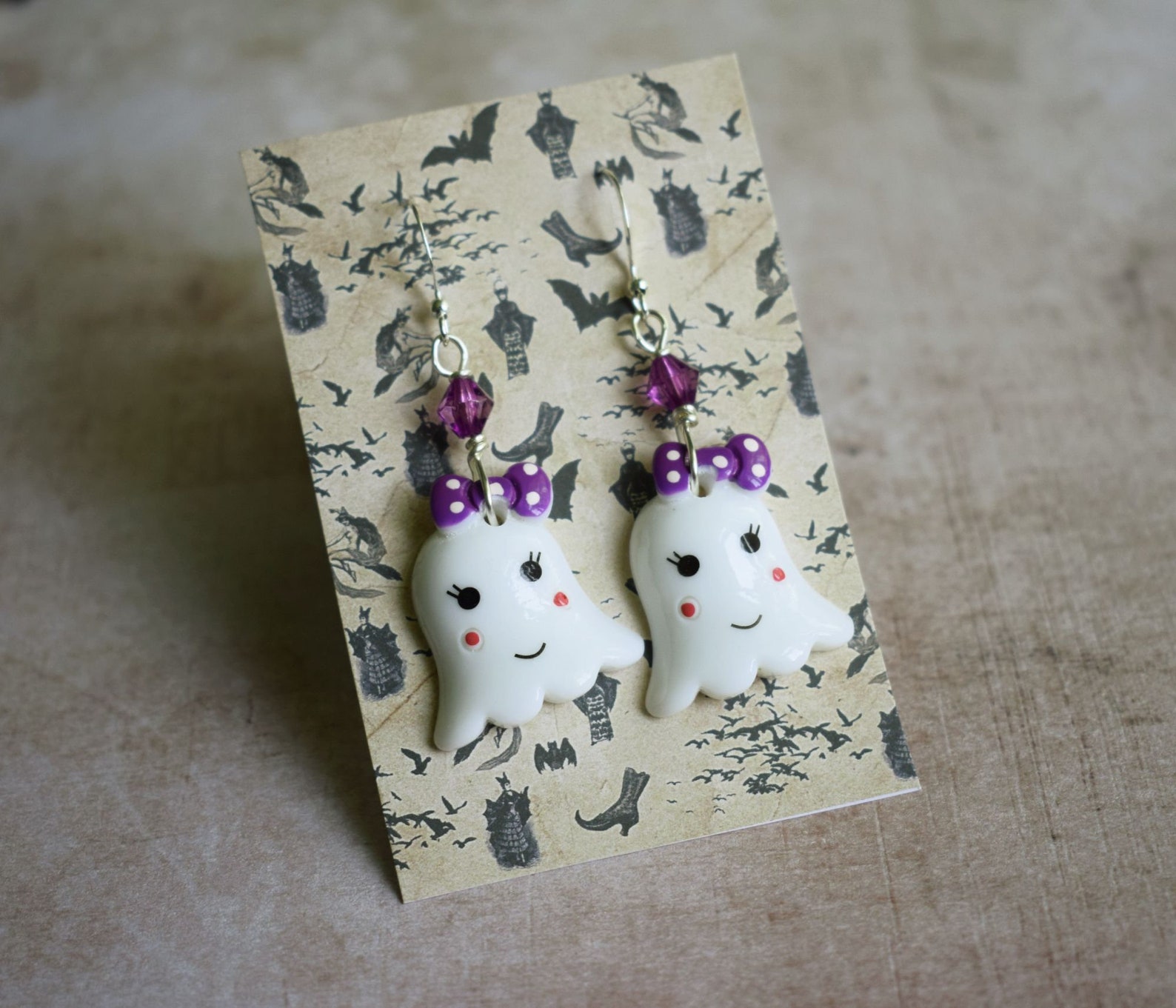 Ghost Earrings Halloween Jewellery Spooky Earrings - Etsy UK