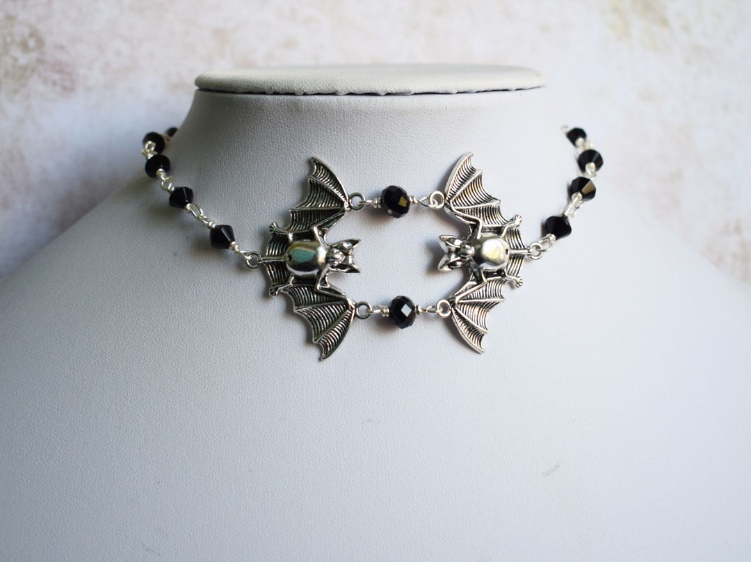 Bat Choker, Bat Necklace, Gothic Bat Choker, Gothic Jewellery ...