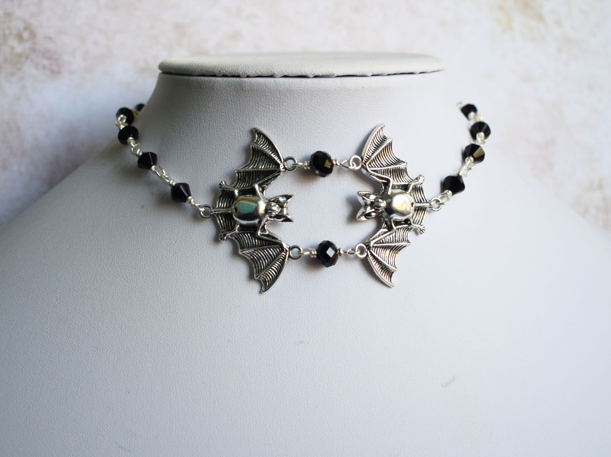 Bat Choker Bat Necklace Gothic Bat Choker Gothic Jewellery - Etsy UK