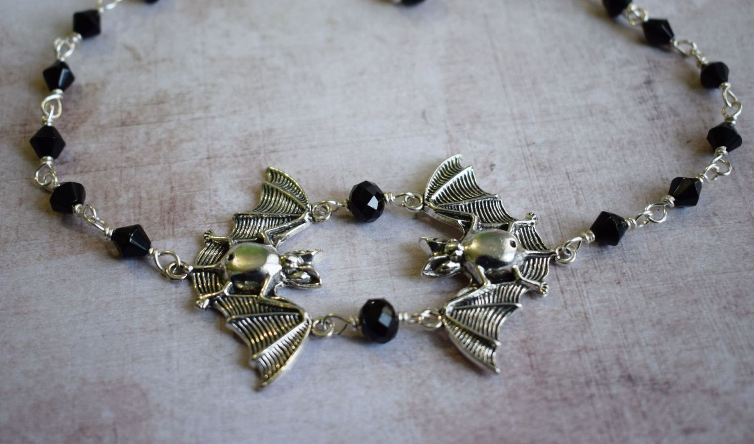 Bat Choker Bat Necklace Gothic Bat Choker Gothic Jewellery - Etsy UK