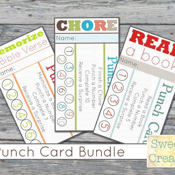 Bible Punch Card - Etsy