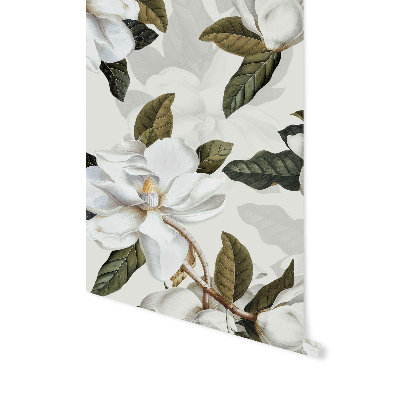 Southern Magnolia Flower Wallpaper. Removable Peel and Stick, Pre ...