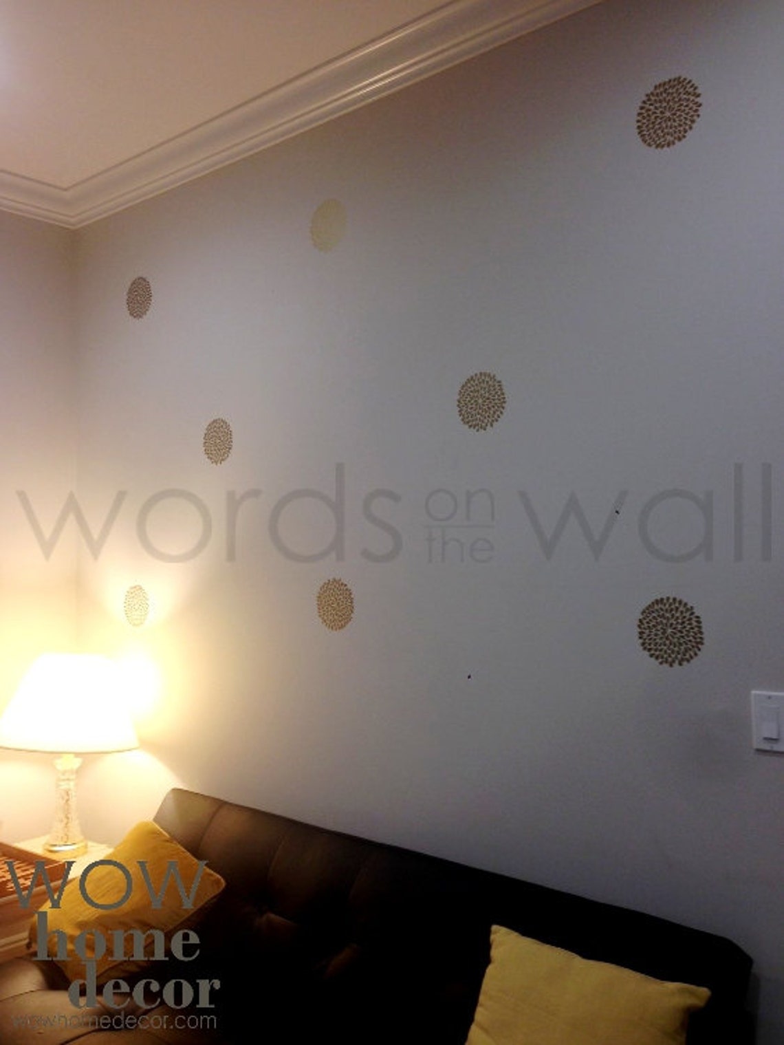 Vinyl Wall Decal Art Rain Drop Flower Wall Pattern. Pick - Etsy