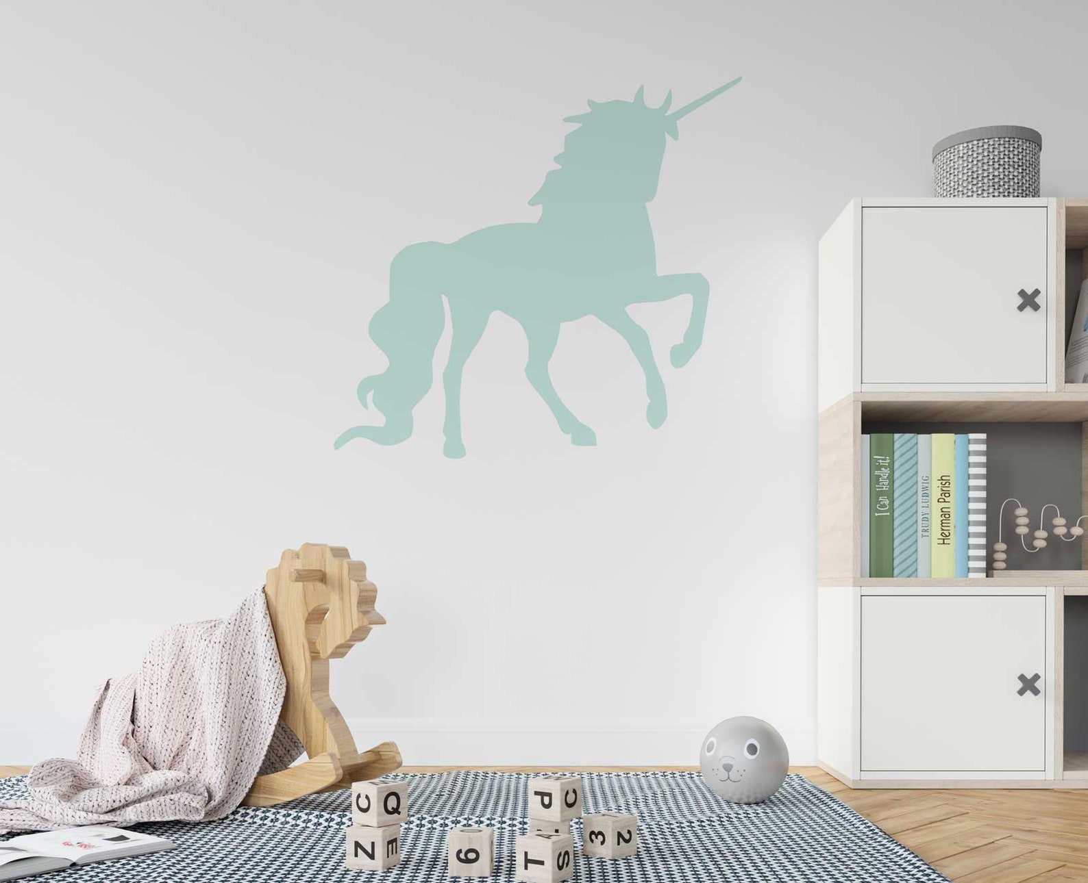 Large Graceful Unicorn Vinyl Wall Art Decal. - Etsy