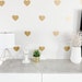 Set of 50 X 4 Inch Hearts. Vinyl Wall Art Decal. Geometric - Etsy