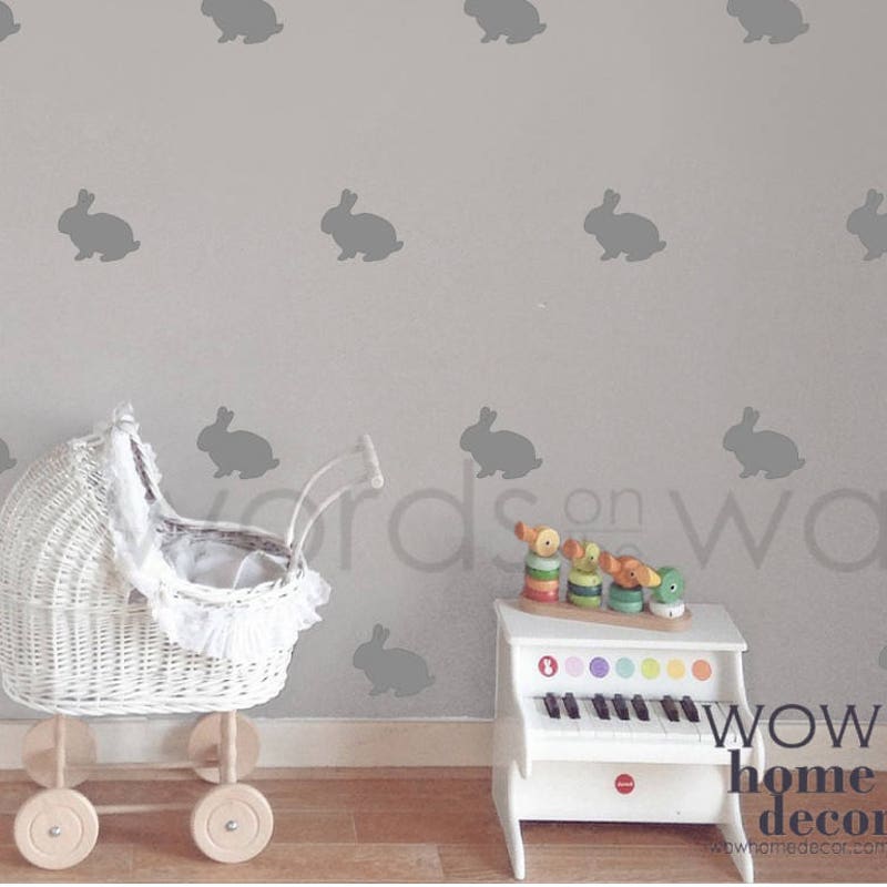 Bunny Wall Decal - Etsy
