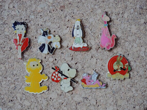 Various vintage cartoon and tv series enamel pins fro… - Gem