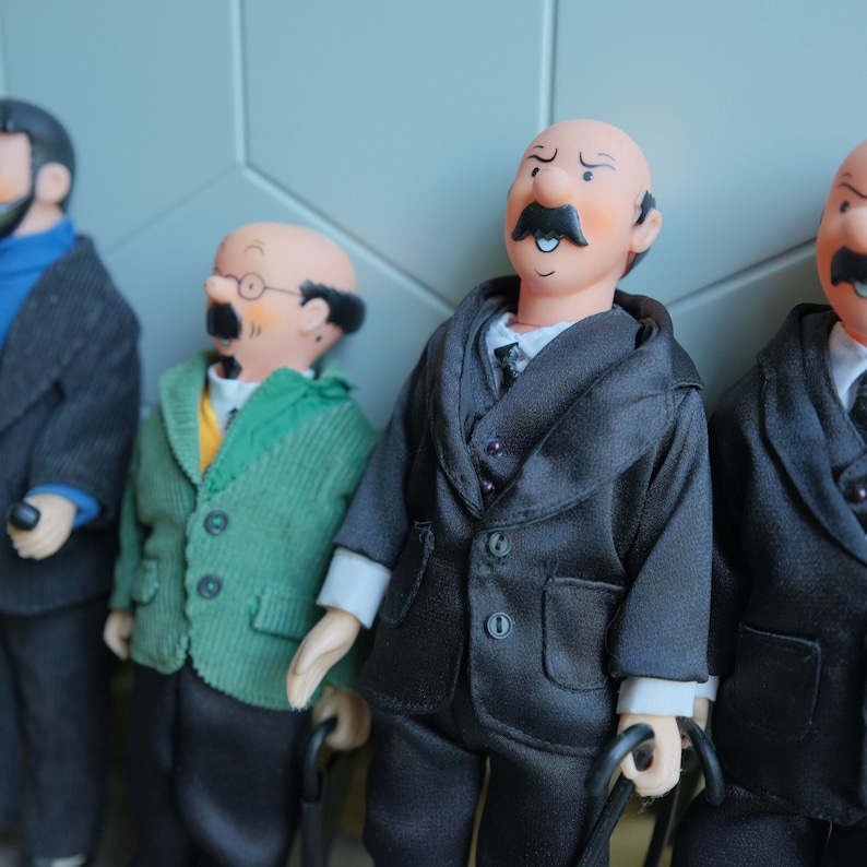 Tintin Seri Dolls 1985 Tintin and Milou, Captain Haddock, Professor ...