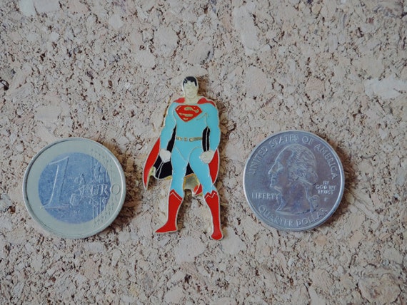 Vintage Superman enamel pins from 1990s - Gem
