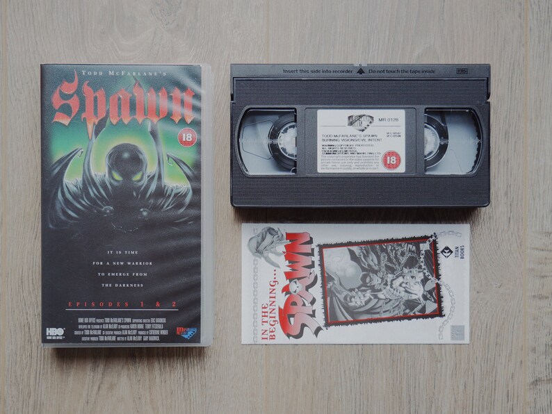 Vintage Spawn Animated Series VHS Tape With Episode 1 & 2 in Excellent Condition Todd Mcfarlane ...