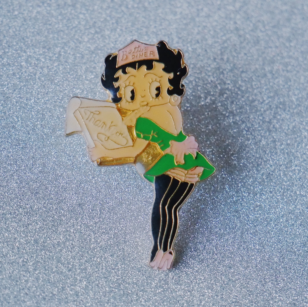 Betty Boop as a Waitress Working in a Diner Vintage Enamel Pin - Etsy