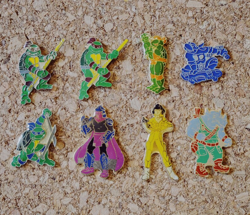 Teenage Mutant Ninja Turtles Vintage Enamel Pins - Etsy