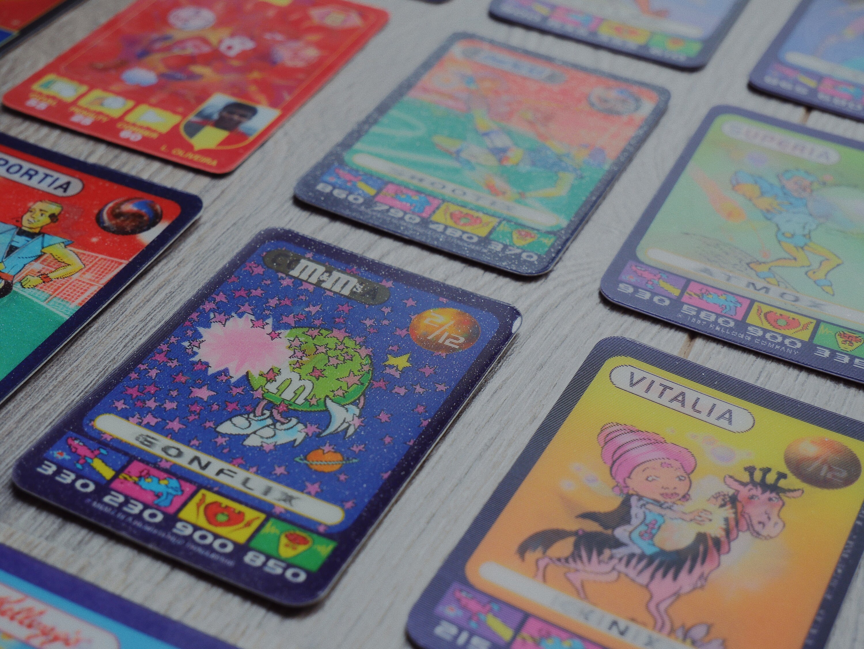 Vintage Lenticular Cards From Kelloggs spacix, Milkyway, Snickers and ...