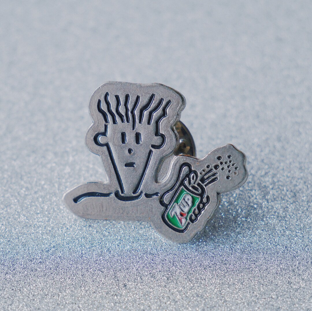 Vintage 1990s Fido Dido 7up Enamel Pin - Rare Nostalgic Soda ...