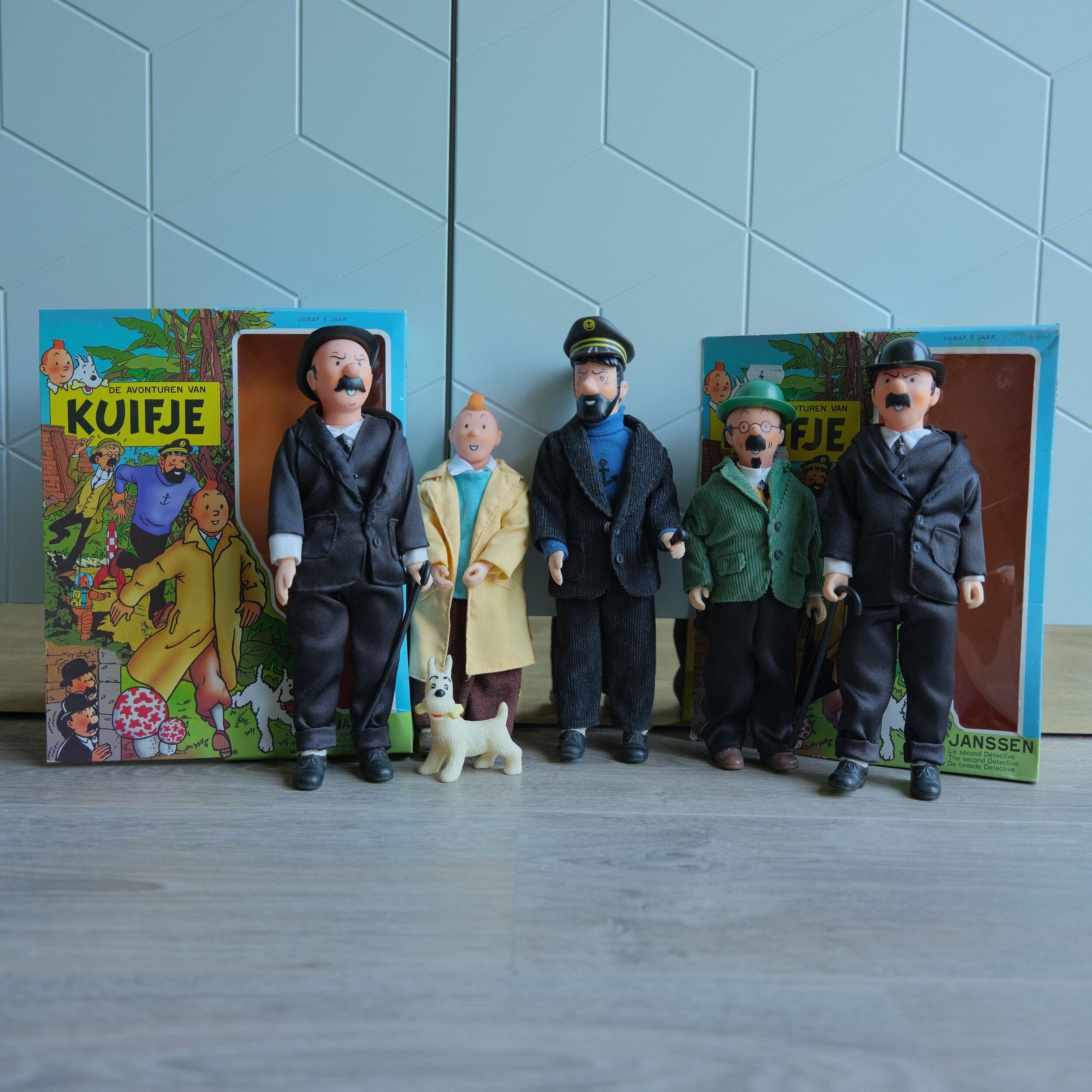 Tintin Seri Dolls 1985 Tintin and Milou, Captain Haddock, Professor ...