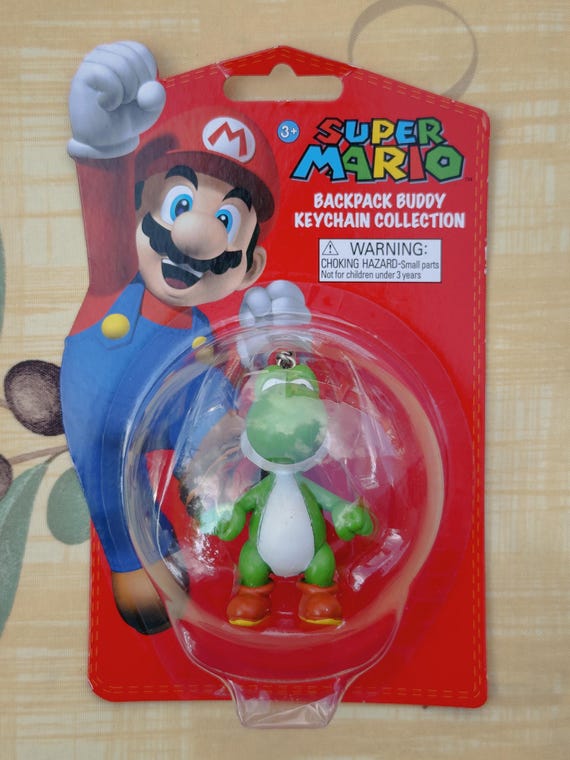 Yoshi - Super Mario backpack buddy keychain collection - Gem