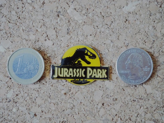 Jurassic Park vintage enamel pins from 1990s - Jurass… - Gem