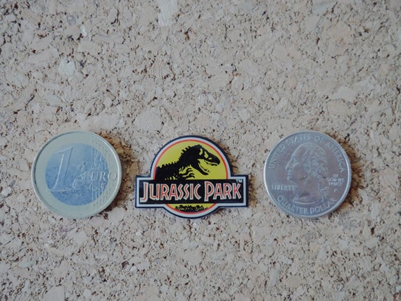 Jurassic Park vintage enamel pins from 1990s - Jurass… - Gem