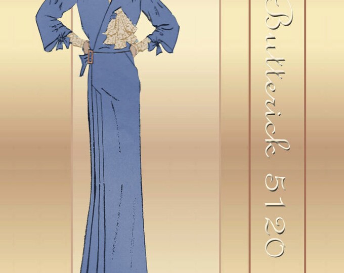1930s Dress Pattern Vintage Butterick 5120 Delineator Style - Etsy