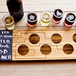 Beer Tasting Tray, Beer Flight Tray - Etsy
