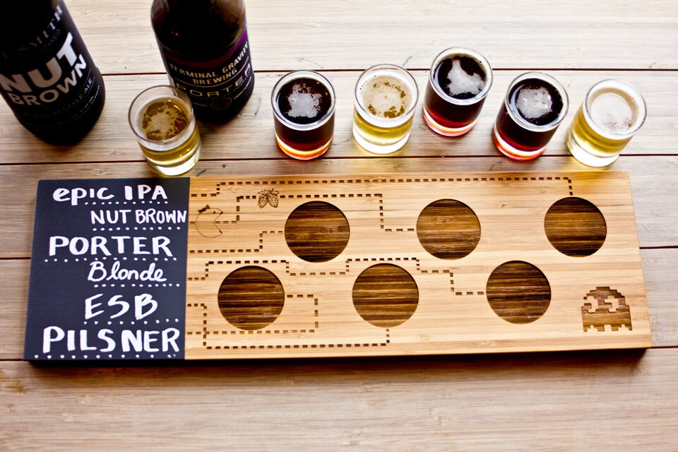 Beer Tasting Tray Beer Flight Tray | Etsy