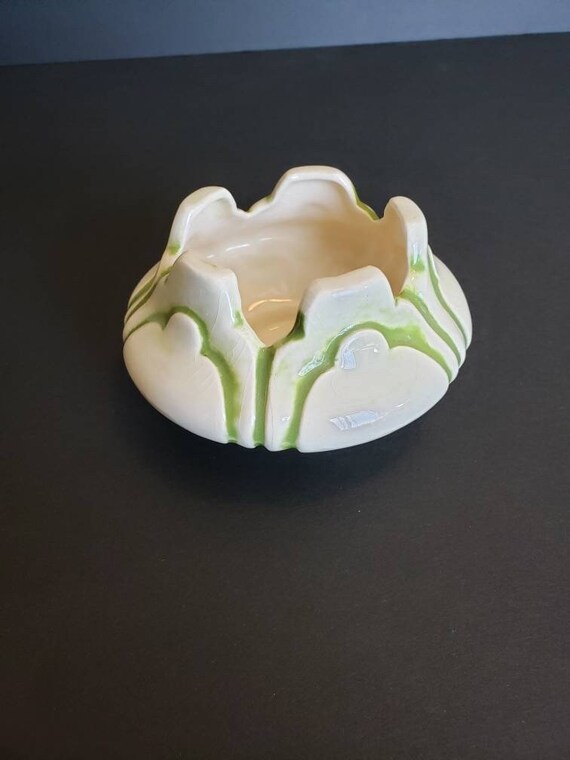 Vintage Jamar Mallory Studio Pottery Dish Bowel Green and | Etsy