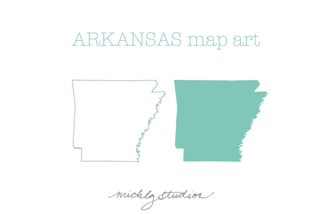 VECTOR & PNG Arkansas Map Digital Clip Art, State, Country, Silhouette ...