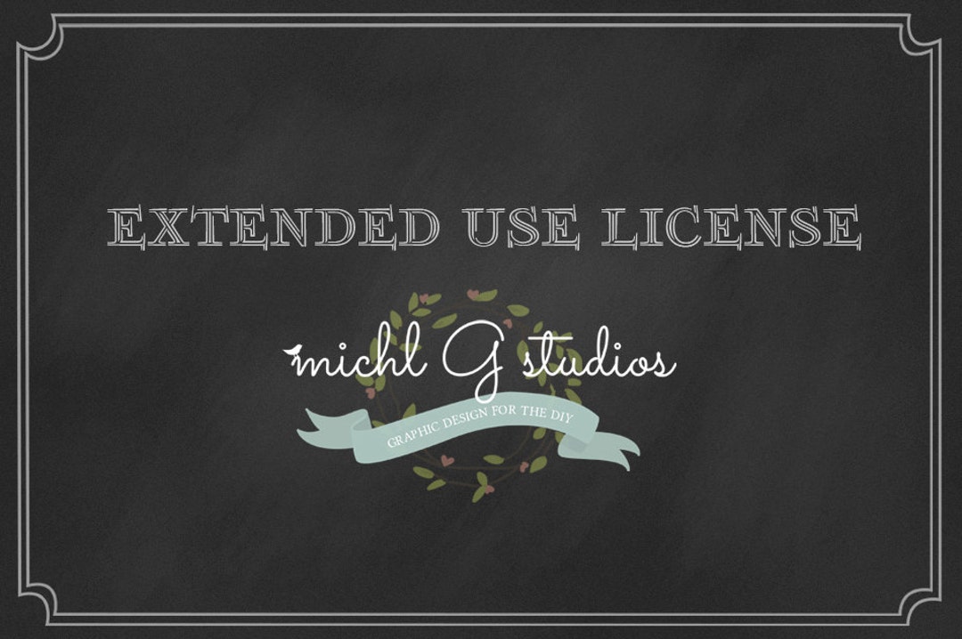 Extended Use License, Small Commercial Use - Etsy