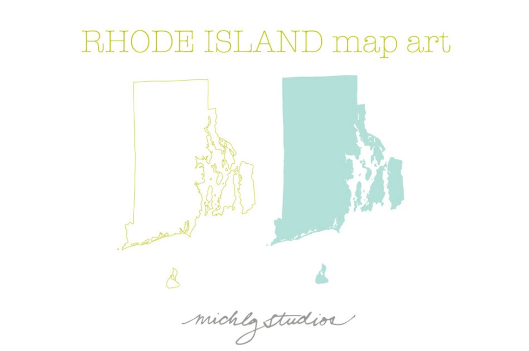 Rhode Island Map Clipart Images
