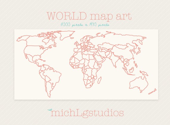 World Map Clip Art Vector