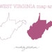 VECTOR & PNG West Virginia Map Digital Clip Art, State, Country ...