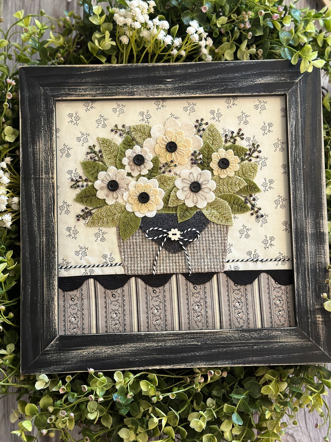 MAY BOUQUET Wool Applique Kit or Thread Pack or Both Kit Includes ...