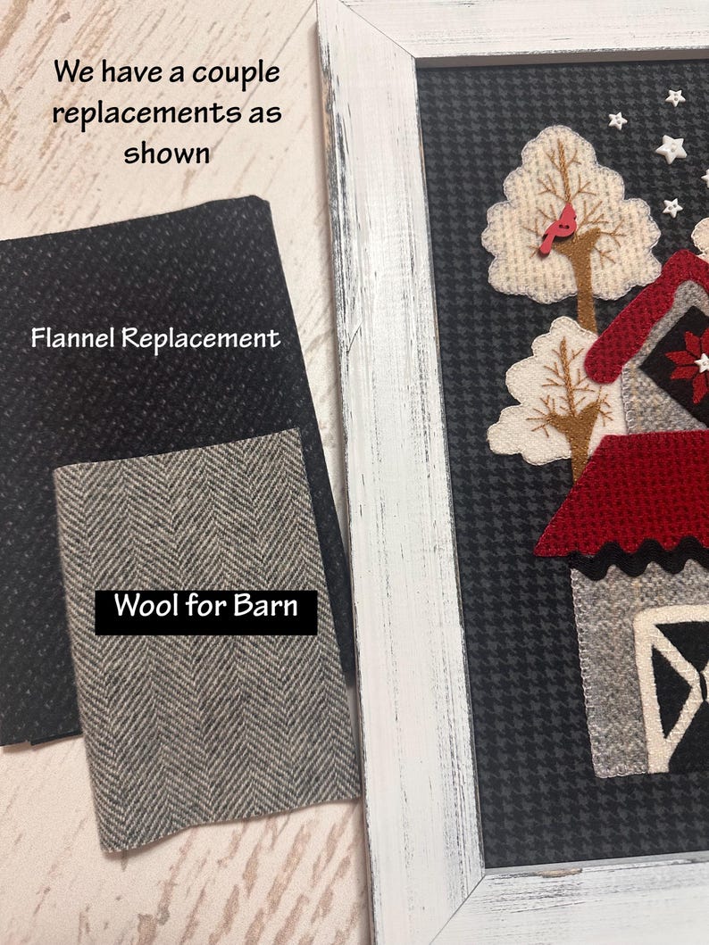 Frostbite Farm - Block #2 - Wool Applique - PLEASE SEE PHOTOS Before ...