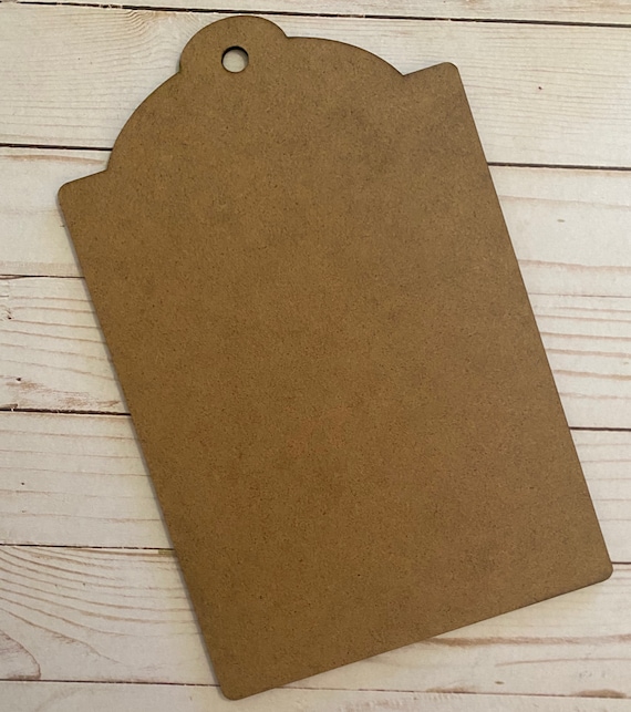 Tag Board UN-PAINTED Ready to Paint Decoupage or Stencil - Etsy