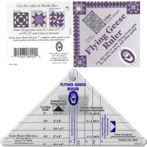 Flying Geese Ruler for Fall on the Farm Quilt Pattern by Marti Michell ...