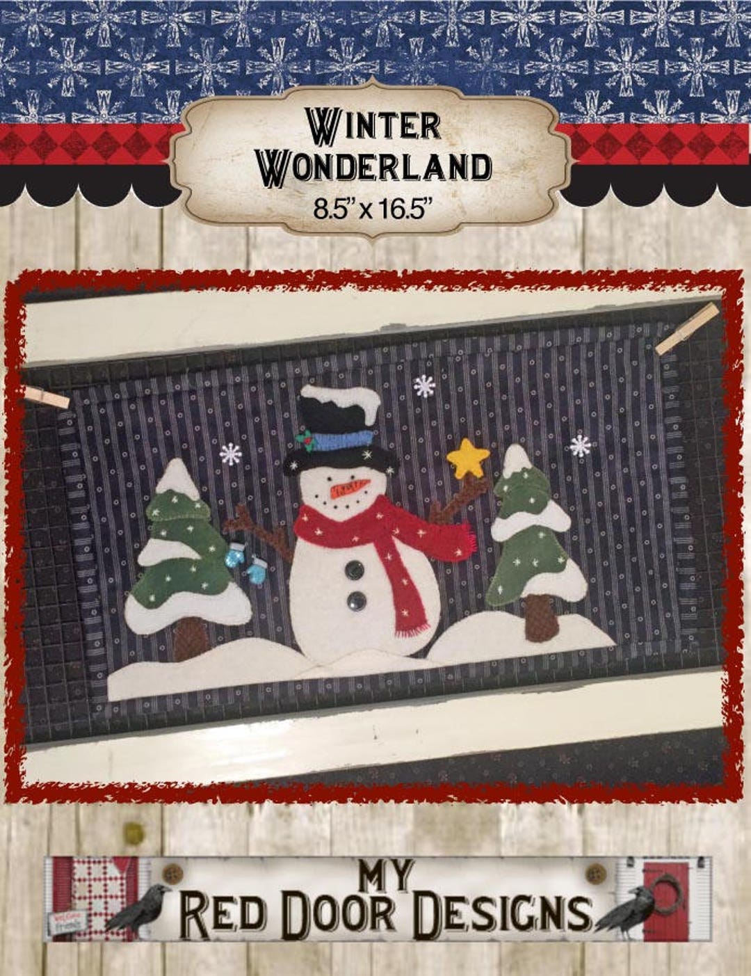 Winter Wonderland Wool Appliqué PDF Pattern - Etsy