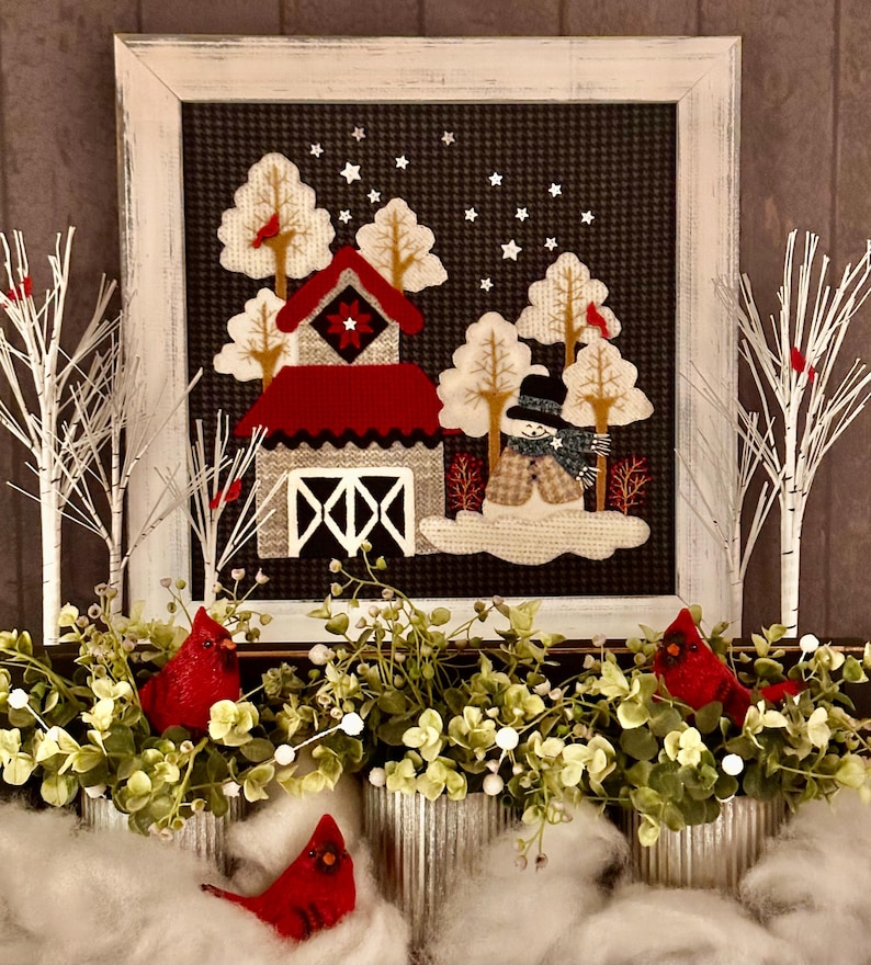Frostbite Farm - Block #2 - Wool Applique - PLEASE SEE PHOTOS Before ...