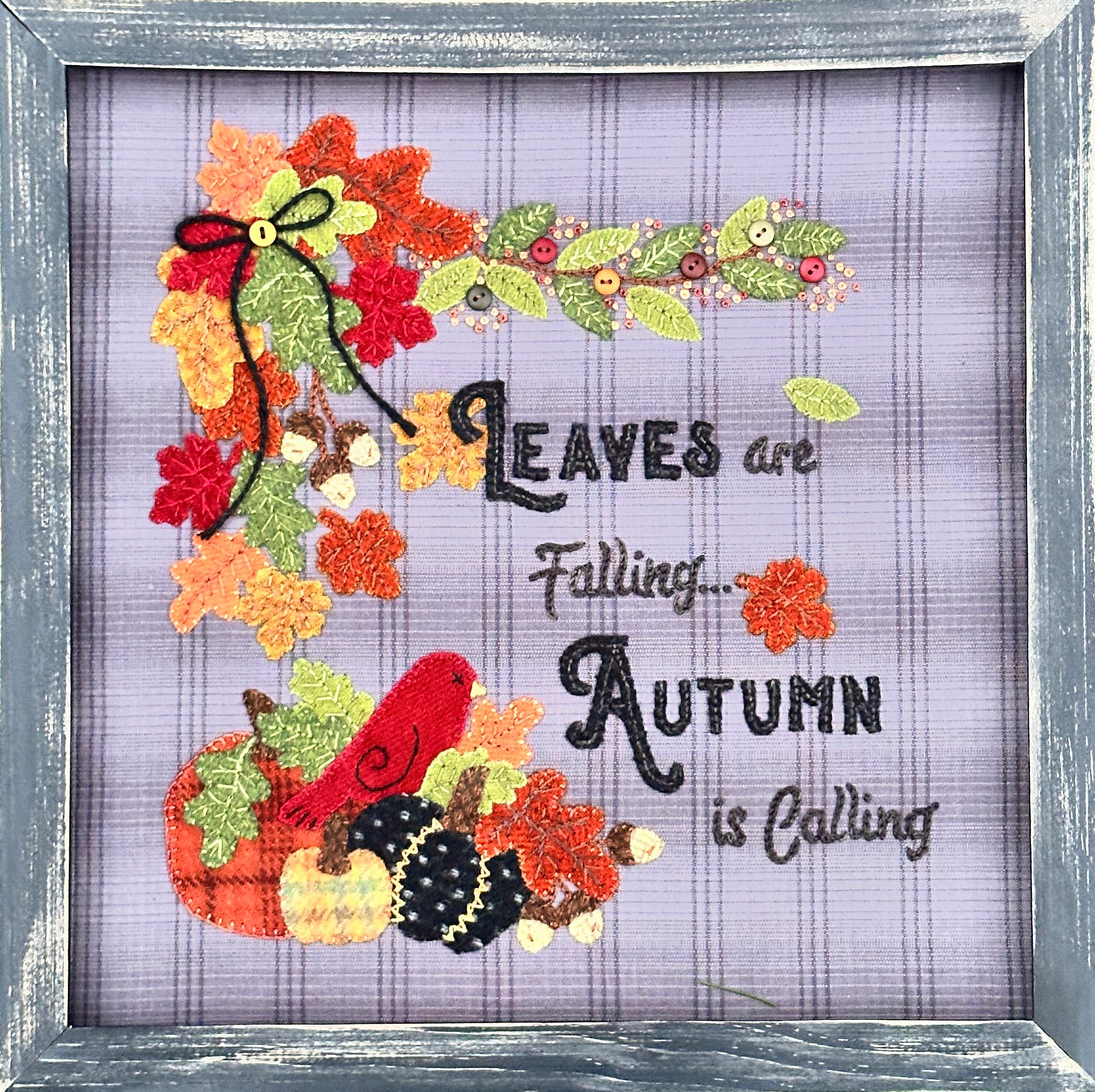 Leaves Are Falling - WHISPERS of FALL Stitch Along - Block #11 - Wool ...