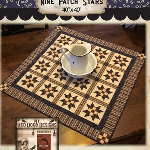 Nine Patch Stars Quilt Pattern - Etsy