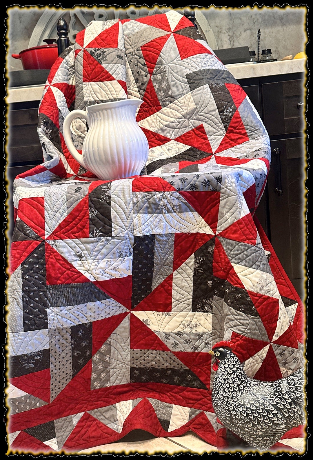 URBAN FARMHOUSE Jelly Roll Quilt Kit With Pattern and Binding by ...