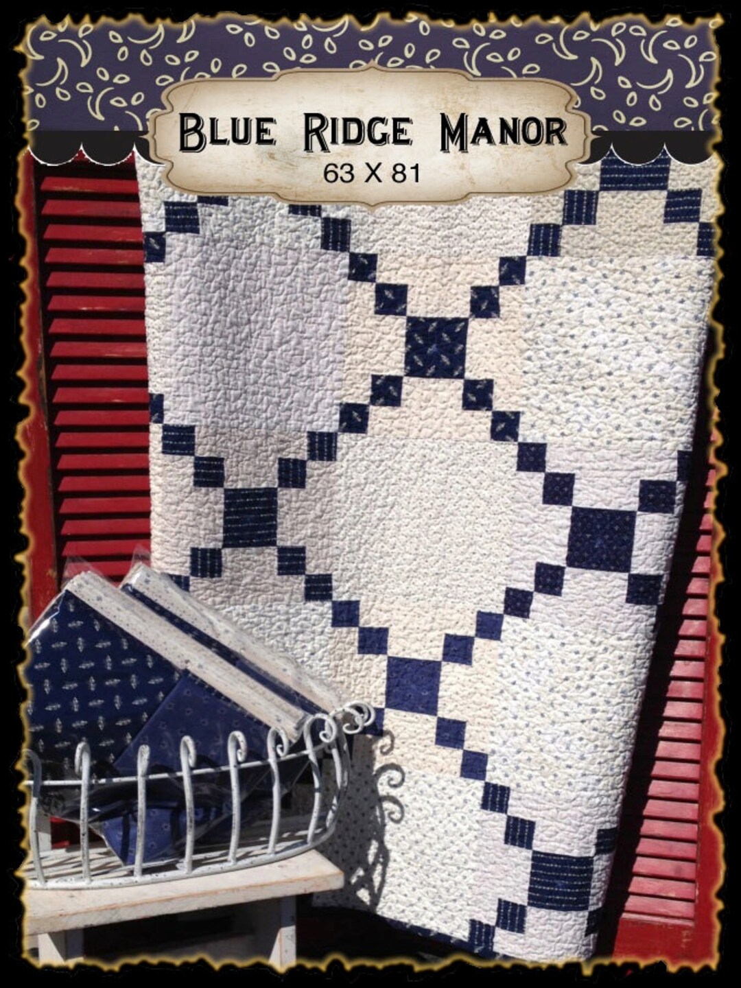 Blue Ridge Manor PDF Quilt Pattern - Etsy