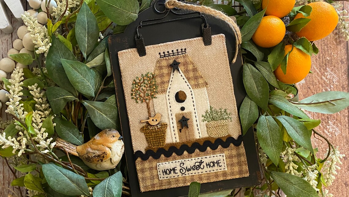 BIRD HOUSE Series Home Sweet Home PRINTED Pattern 4 - Etsy