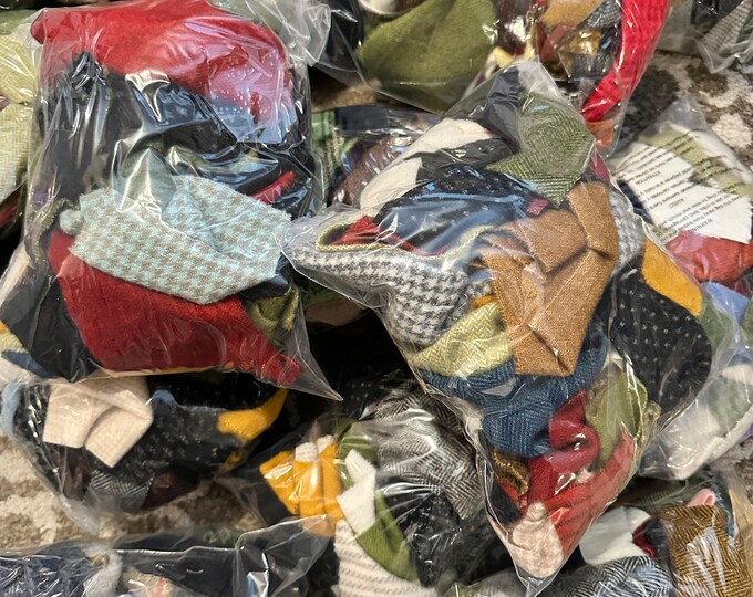 Wool Bits N Pieces Grab Bag -- 100% Wool Scraps - Etsy