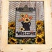 WELCOME! -- Wool Applique Kit or Thread Pack or Clipboard Hanger -- or ...