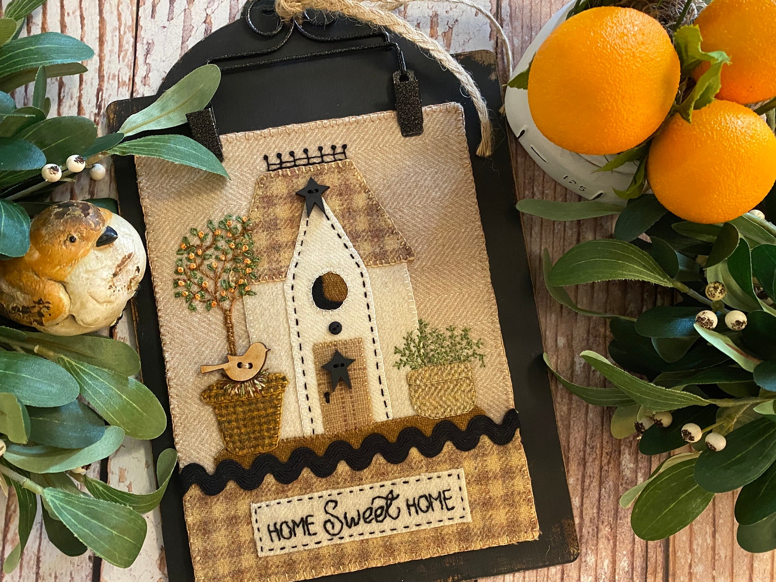 Home Sweet Home BIRD HOUSE Series KIT & Pattern 4 April for May Wool ...