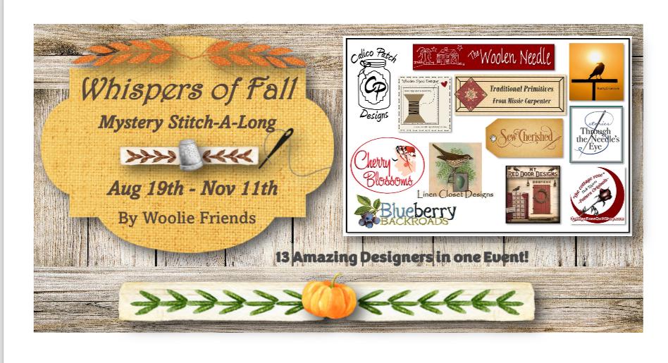 Leaves Are Falling - WHISPERS of FALL Stitch Along - Block #11 - Wool ...