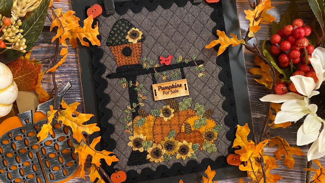 BIRD HOUSE Series Hello Fall -- KIT & Pattern -- #10 October for ...