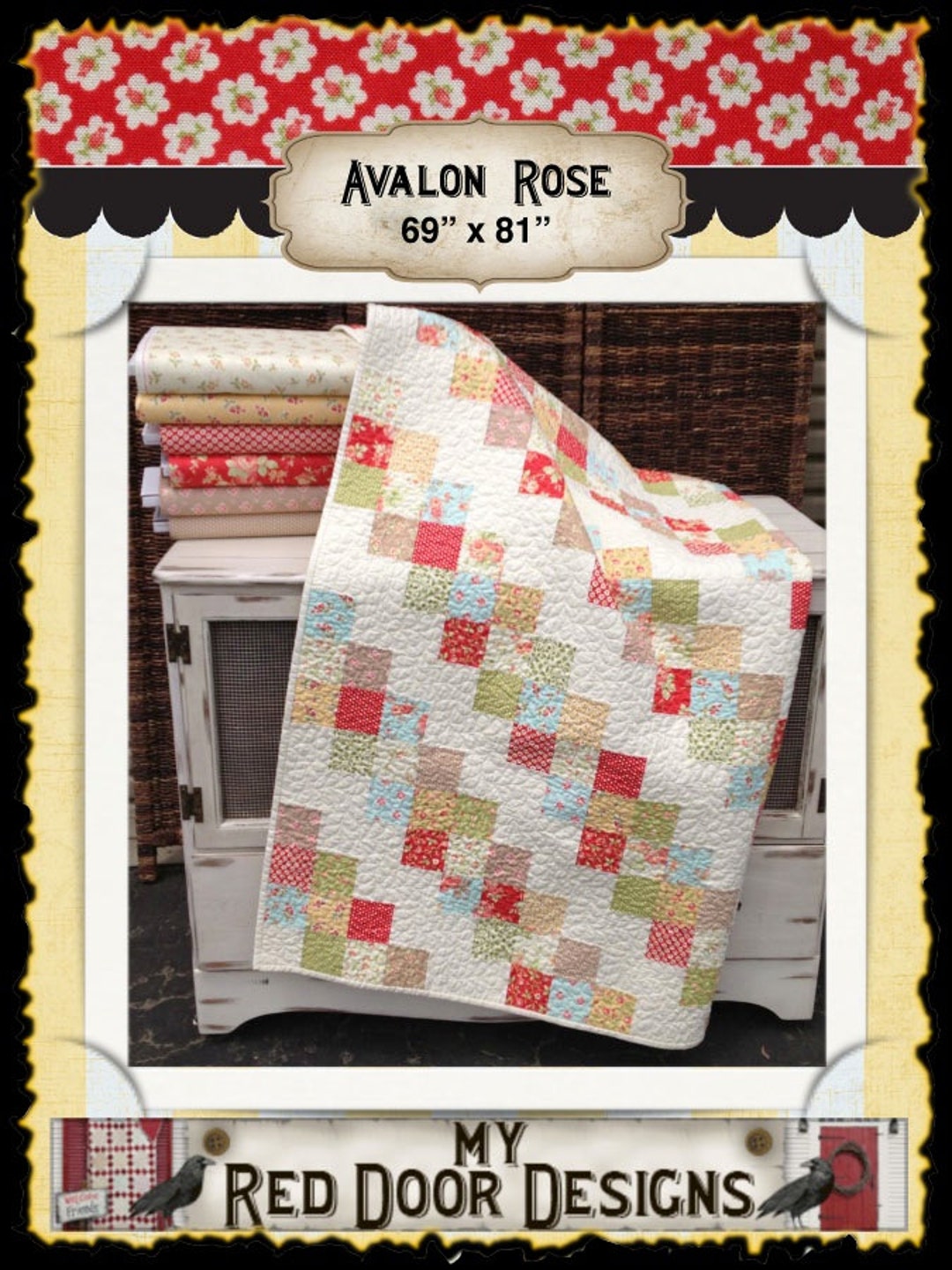 Avalon Rose PDF Quilt Pattern - Etsy